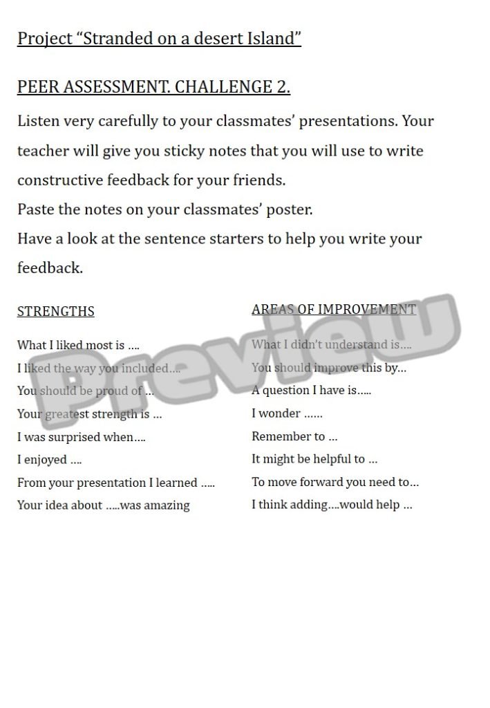 Stranded on a Desert Island - The Resourceful English Teacher