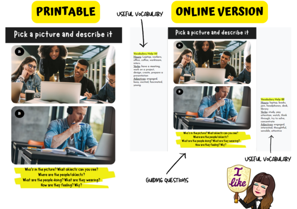 Picture Description in the ESL classroom - The Resourceful English Teacher